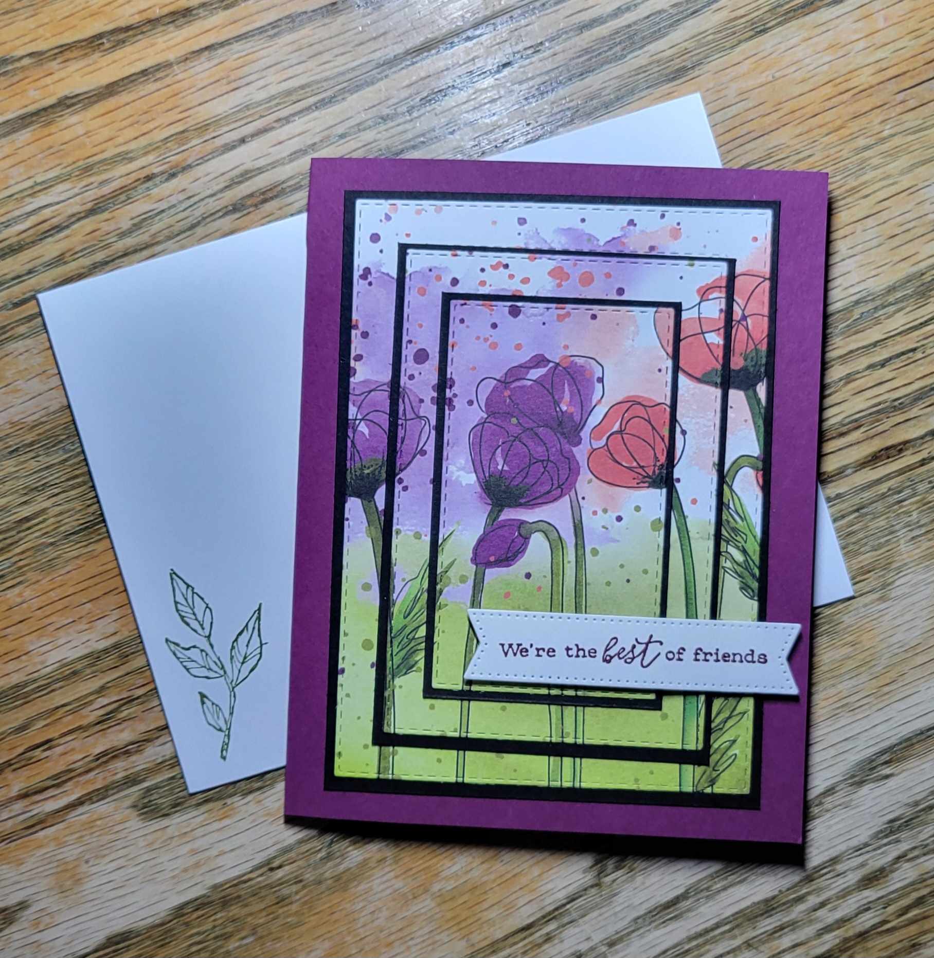 Best friends card – Sassin' & Craftin'